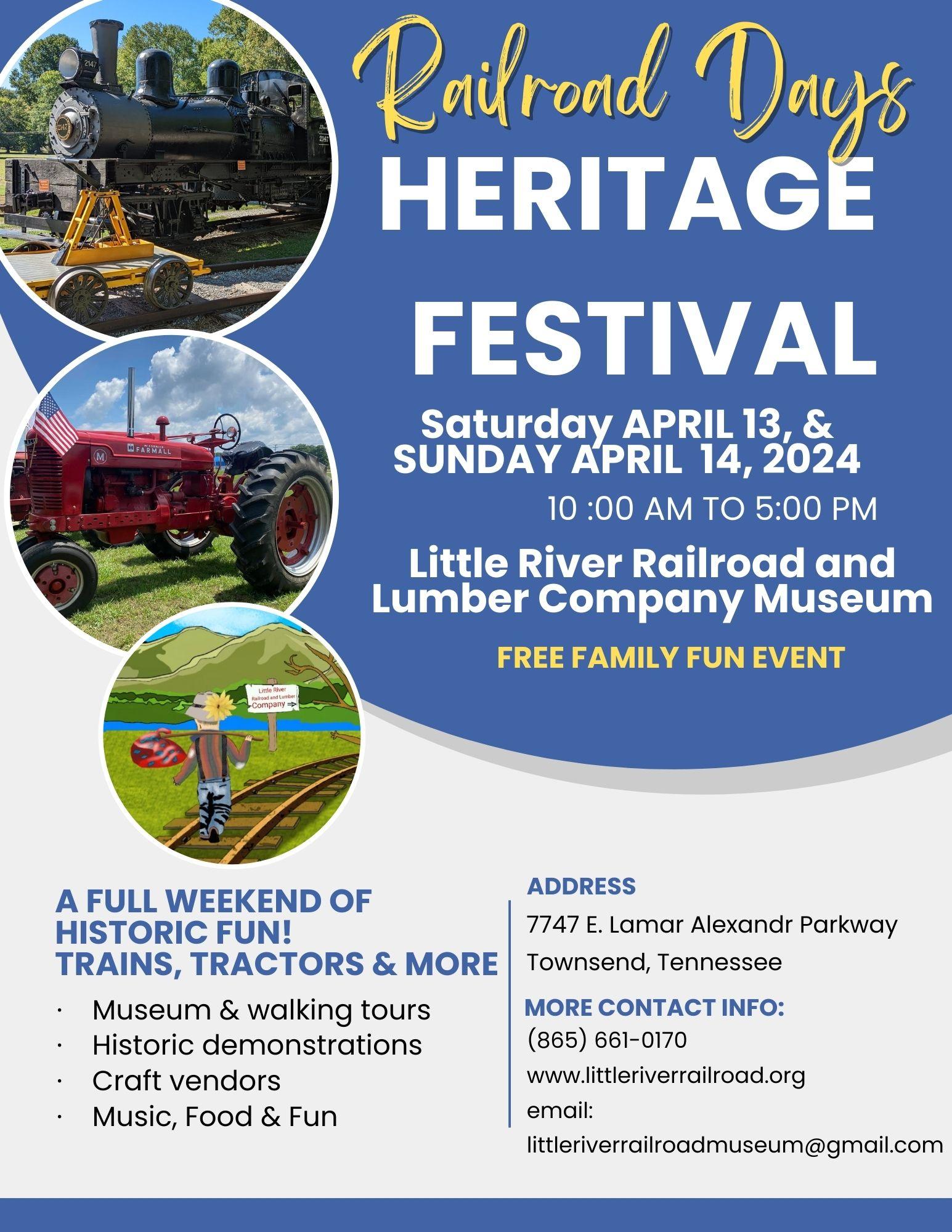 Railroad Days Heritage Festival - Event in Blount County - Lets Be Blount